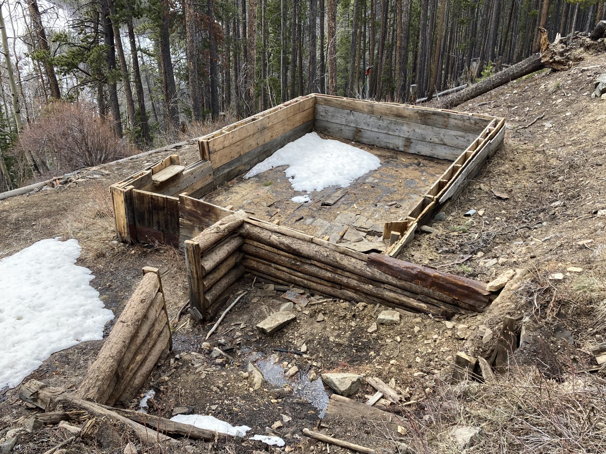 A historic mining cabin stood in Keystone Gulch for more than 100 years ...